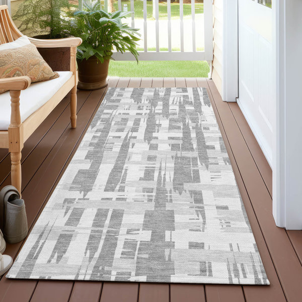 Latitude Run® Tapis gris intérieur / extérieur lavable à la machine - Wayfair Canada
